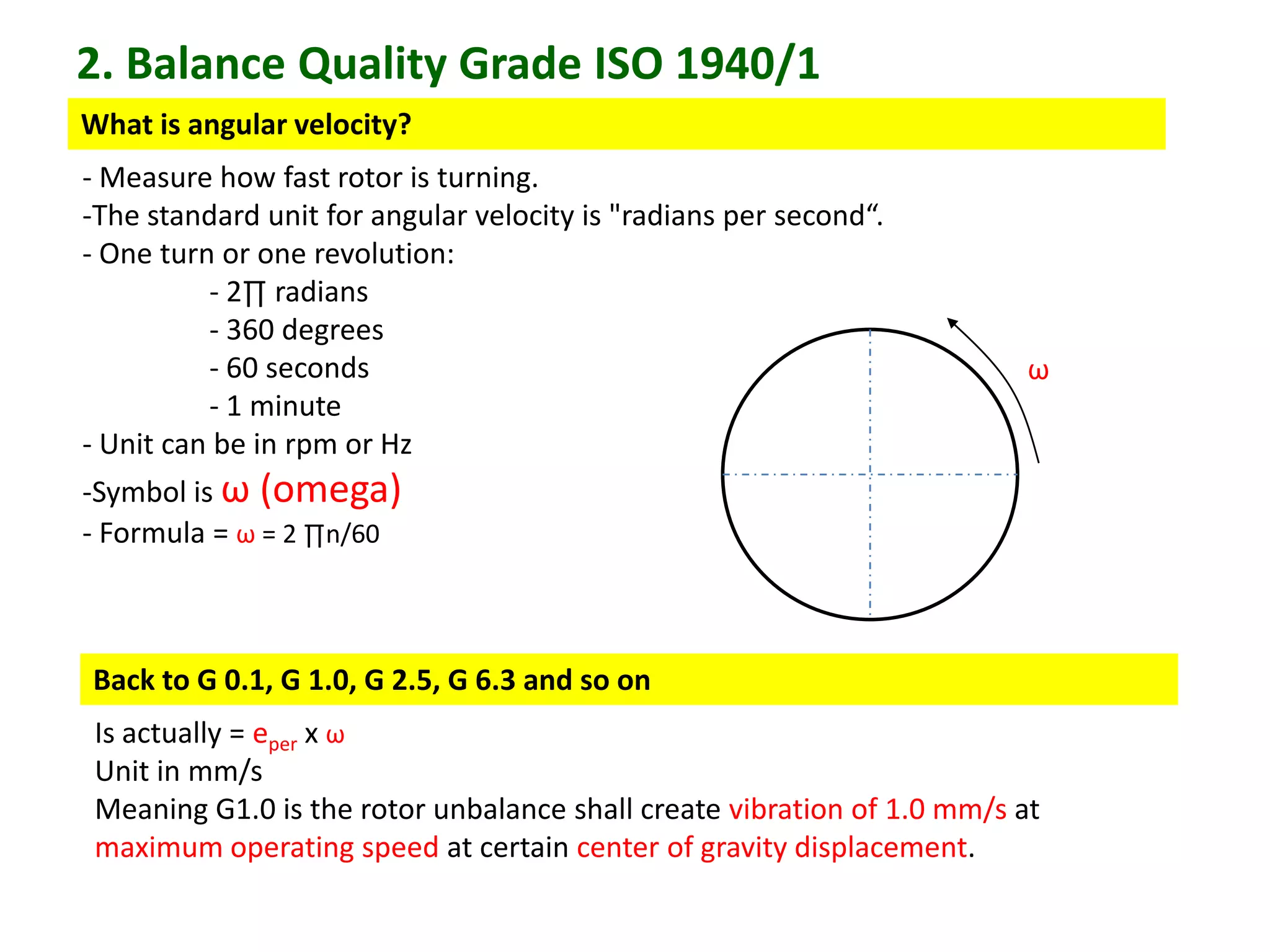 Balancing requirement according to iso 1940 | PPTX