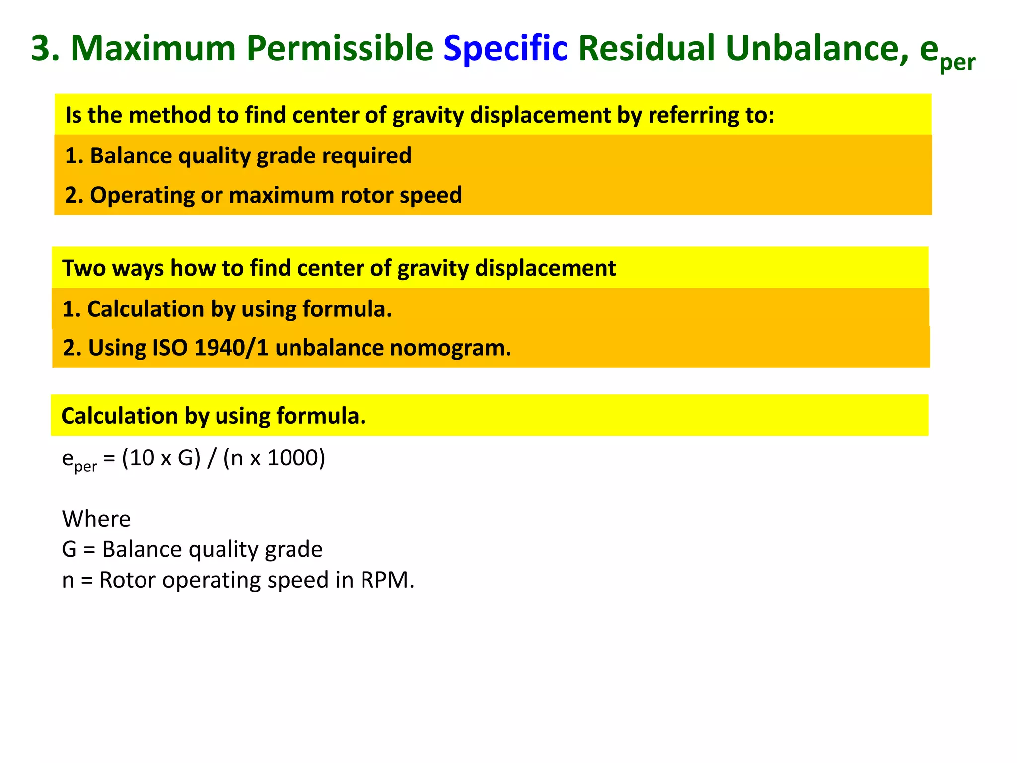 Balancing requirement according to iso 1940 | PPTX