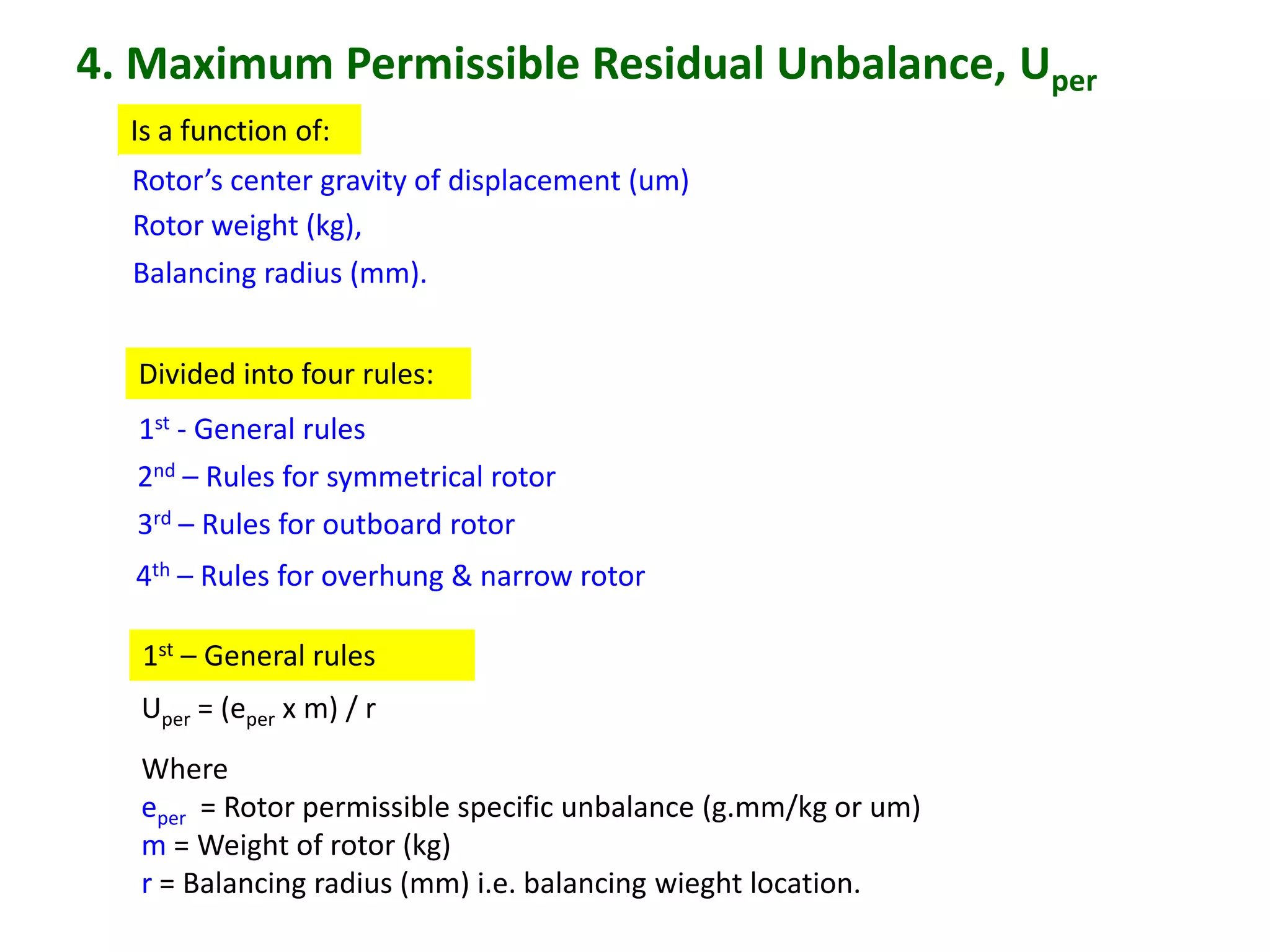 Balancing requirement according to iso 1940 | PPTX