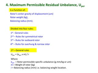 Balancing requirement according to iso 1940 | PPTX