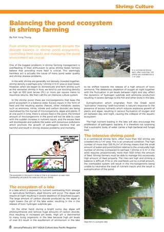 Balancing the pond ecosystem in shrimp farming | PDF