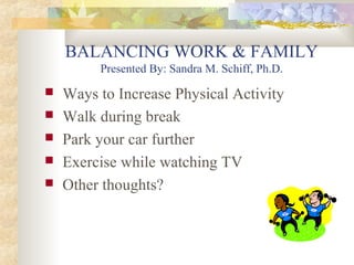 Balancing work & family for nurses | PPT