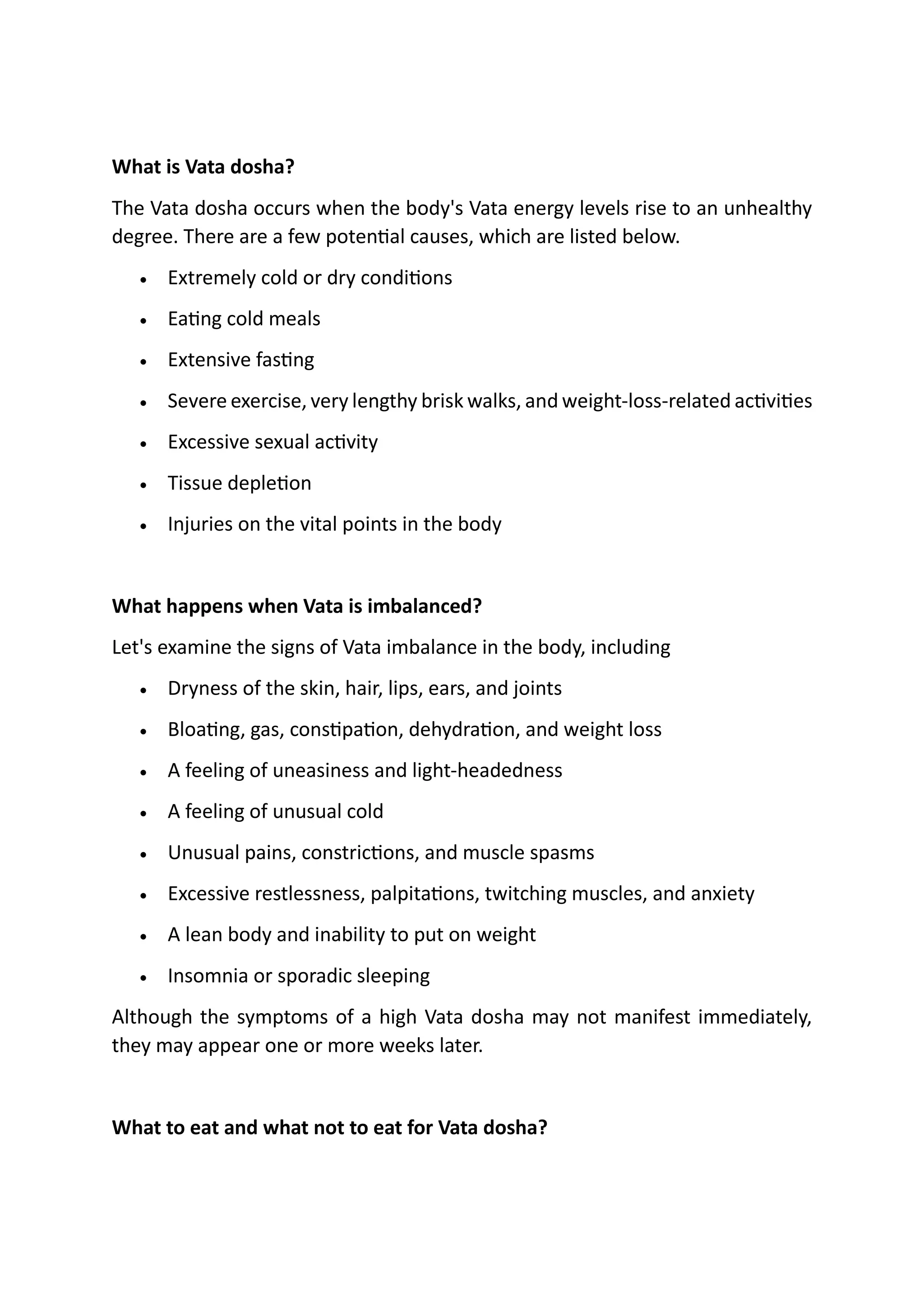 Balancing Your Vata Dosha The Easy Way Pdf