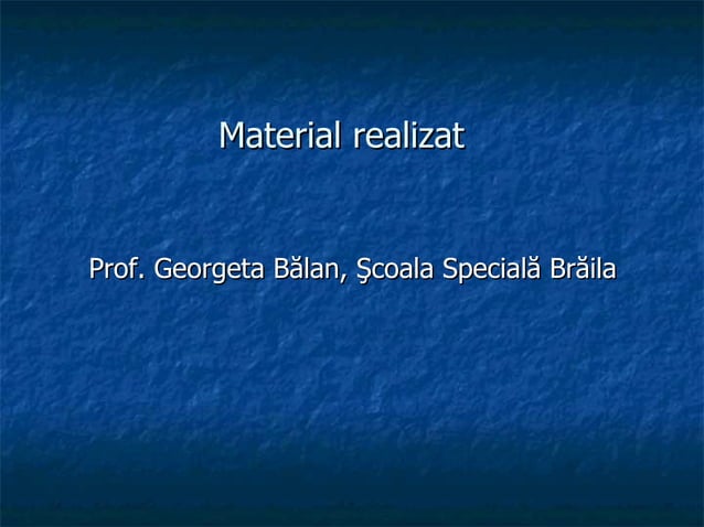 Balan Georgeta Braila Identitatea Personala | PPT