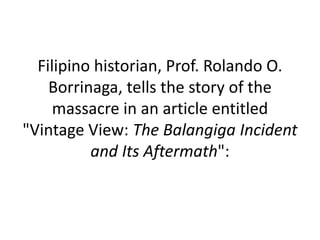 Balangiga Massacre | PPTX