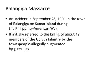 Balangiga Massacre Weapons