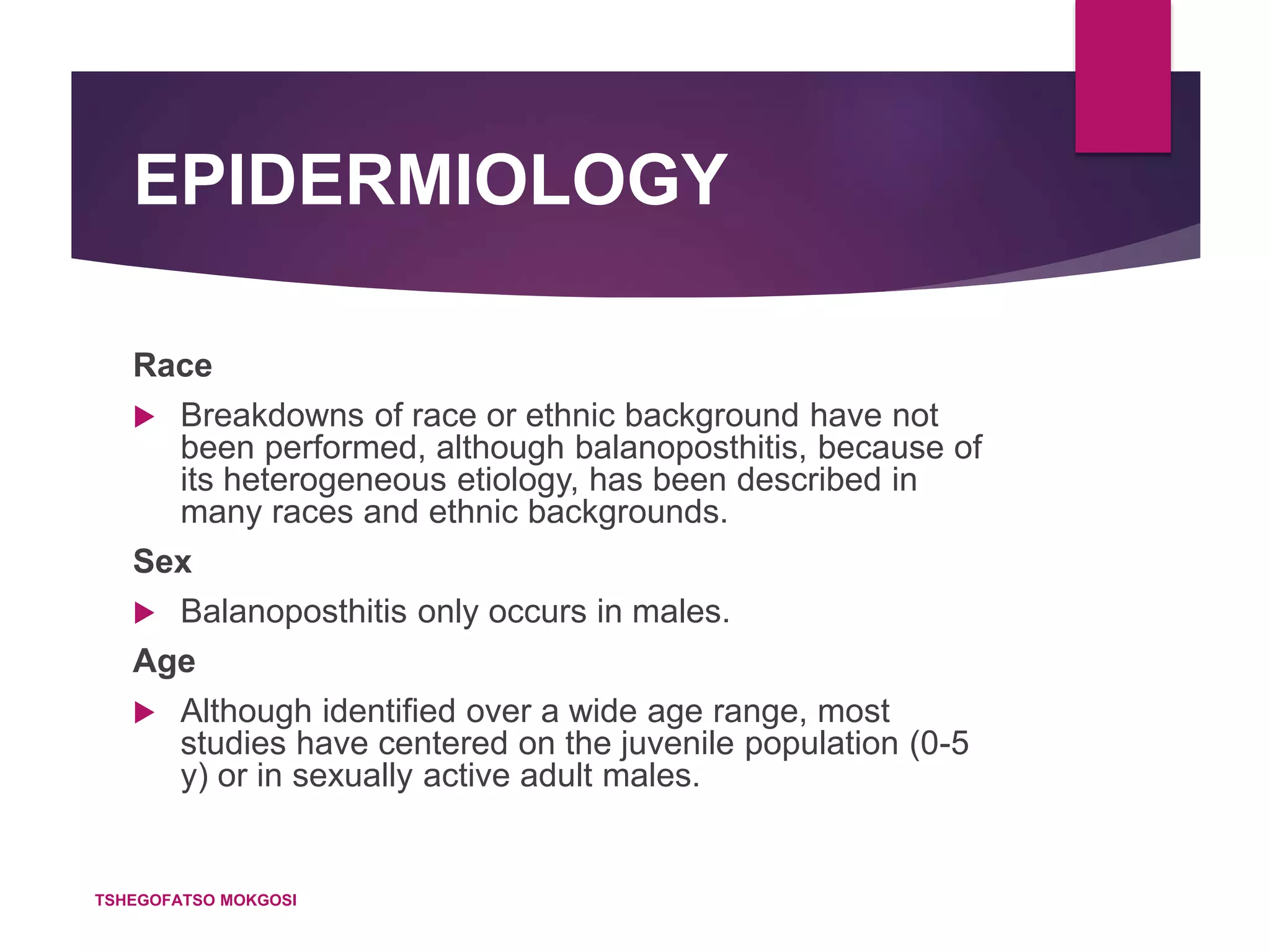 Balanoposthitis | PPTX