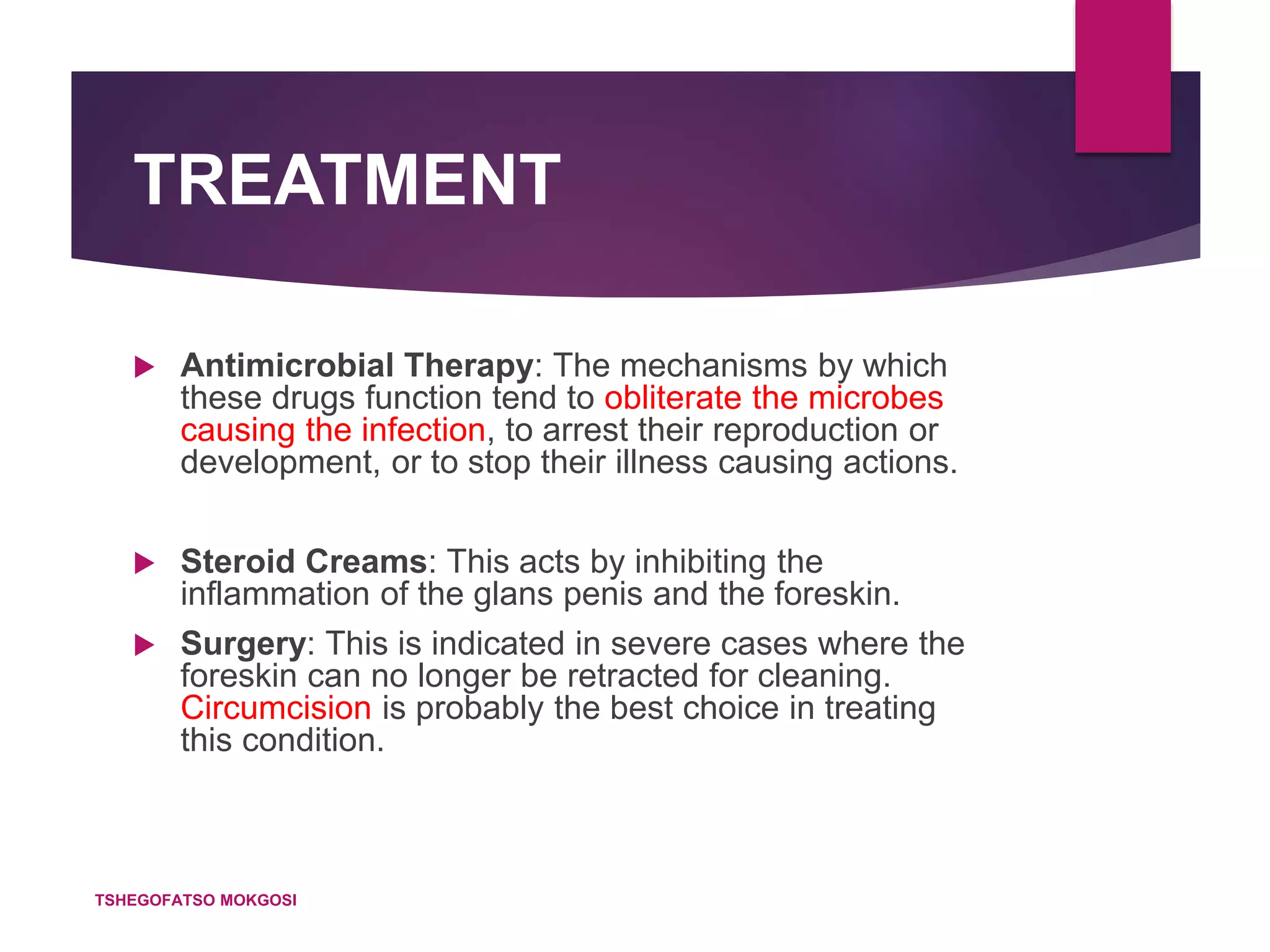 Balanoposthitis | PPTX