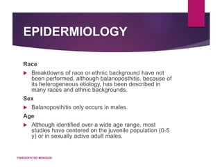 Balanoposthitis | PPTX