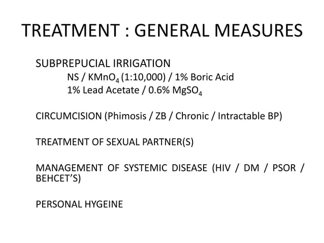 Balanoposthitis by Aseem | PPTX | Skin and Dermatology | Diseases and ...