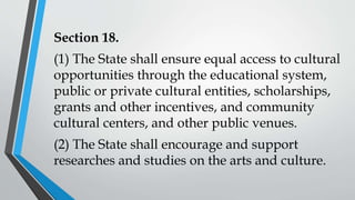Excerpts from the 1987 Constitution and Magna Carta for Public School ...
