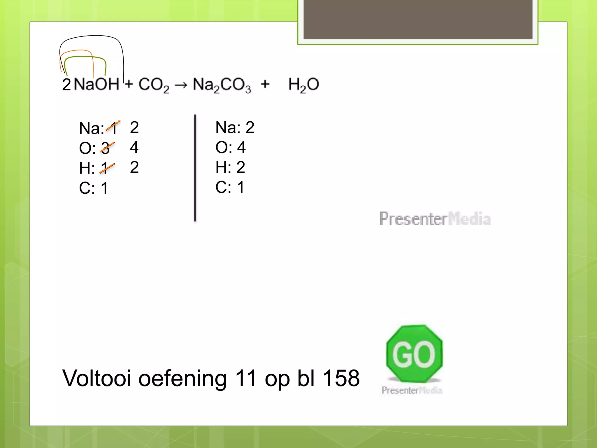 Balansering van chemiese reaksies | PPTX