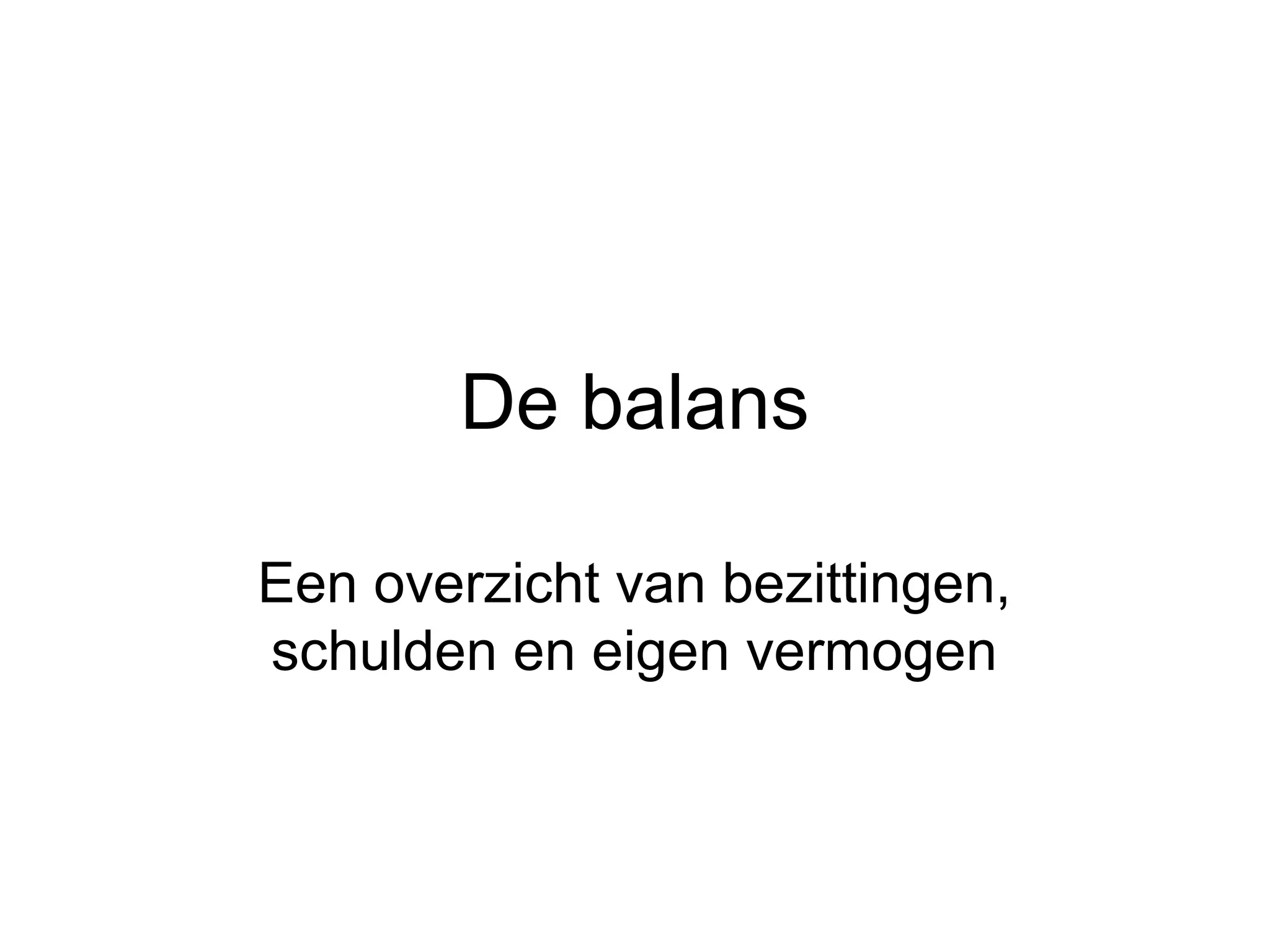 Balansmutaties | PPT