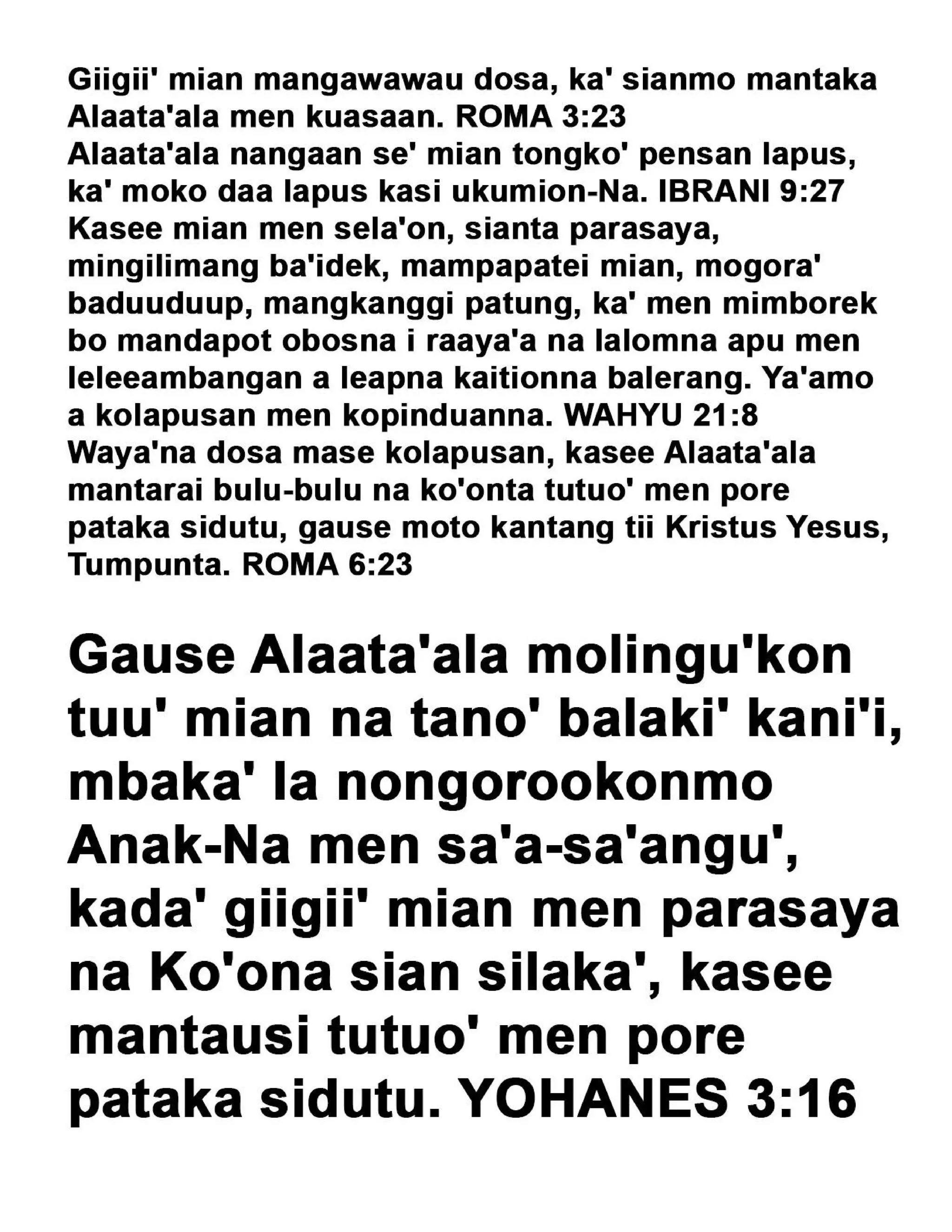 Balantak Gospel Tract | PDF