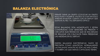 Generalidades de las balanzas analíticas | PPTX