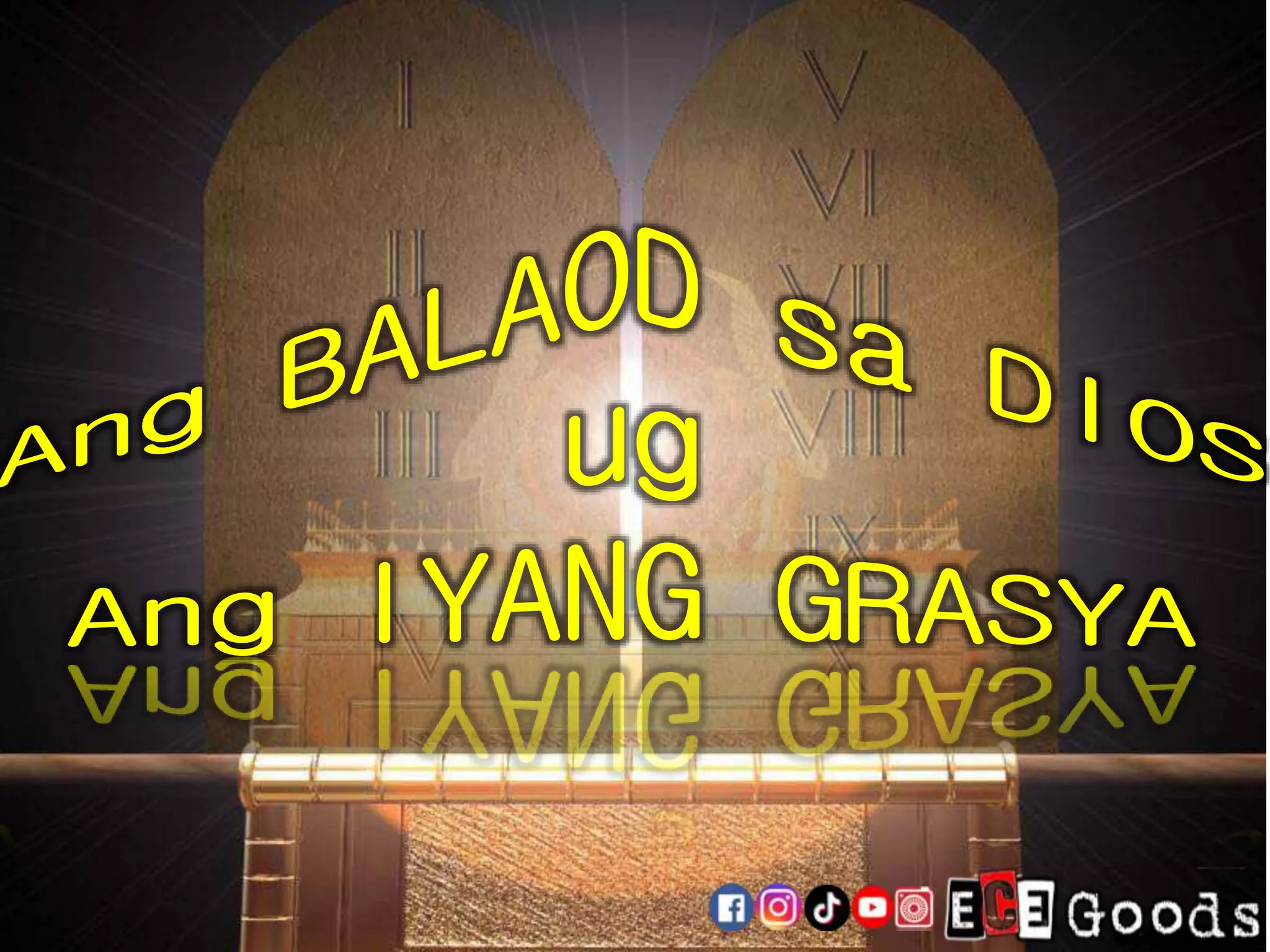 Balaod ug Grasya, Napulo ka Sugo - Edison 2018 Post 12 & Mone.ppt