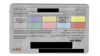 Balaram uae driving licence dl slide | PPT