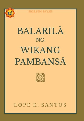 Balarila-ng-Wikang-Pambansa-FILIPINO PDF | PDF