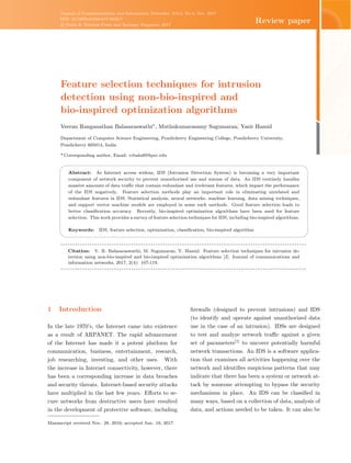 Balasaraswathi2017 article feature_selectiontechniquesfori | PDF