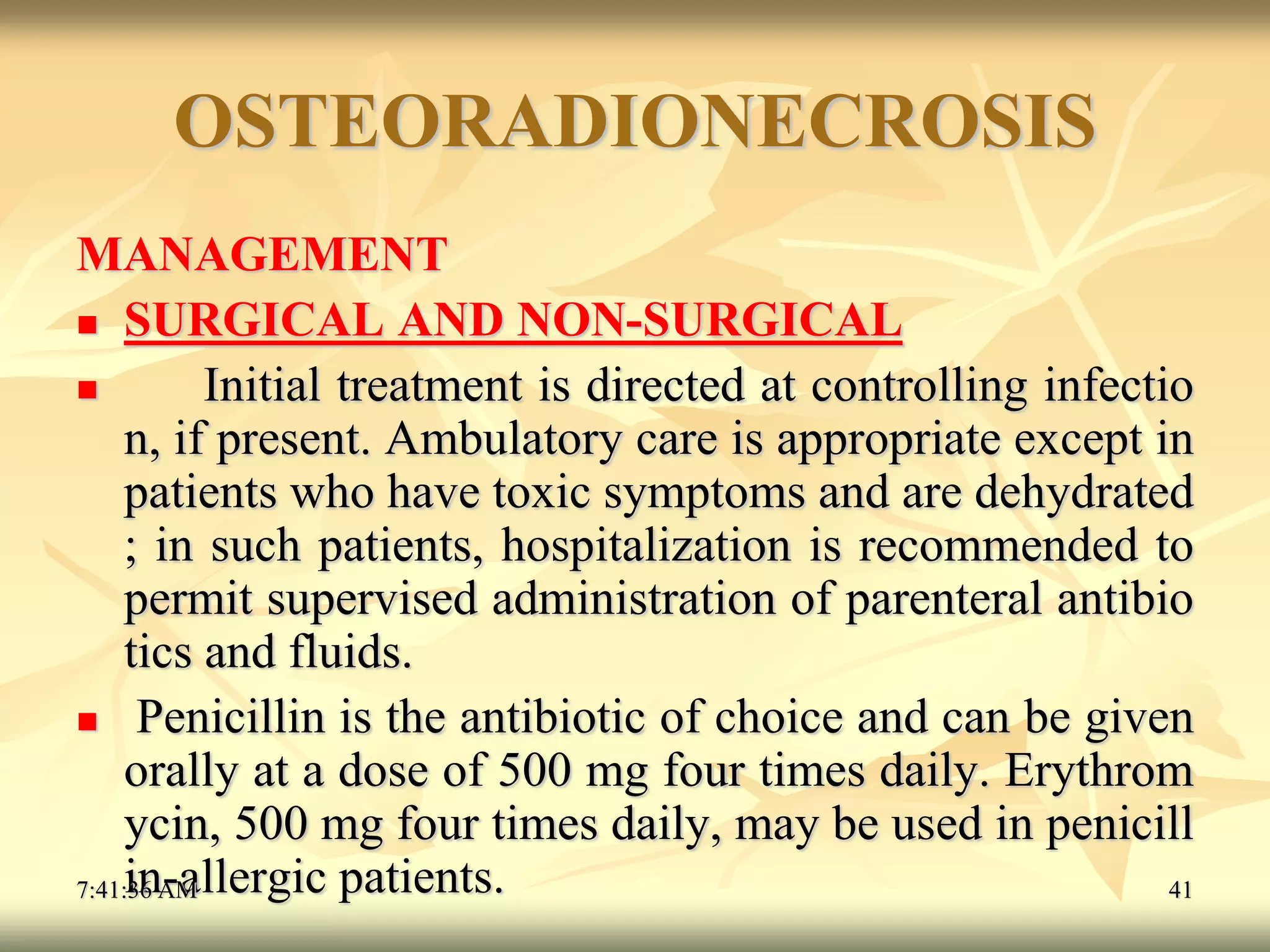 OSTEOMYELITIS TREATMENT PROTOCOL | PPTX