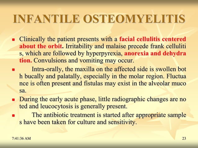 OSTEOMYELITIS TREATMENT PROTOCOL | PPT