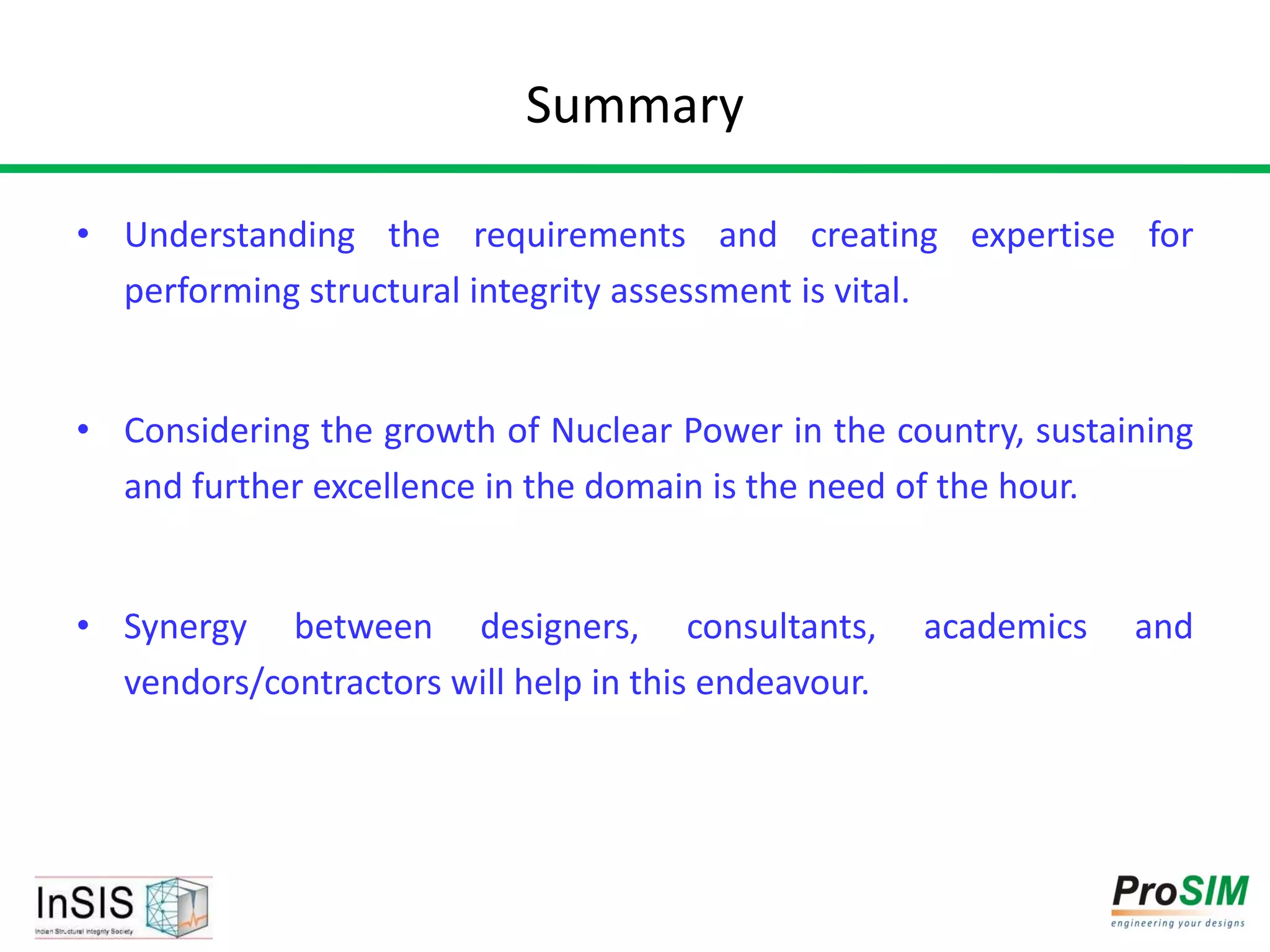 Overview of structural Integrity Requirements for SSCs of Nuclear Power ...