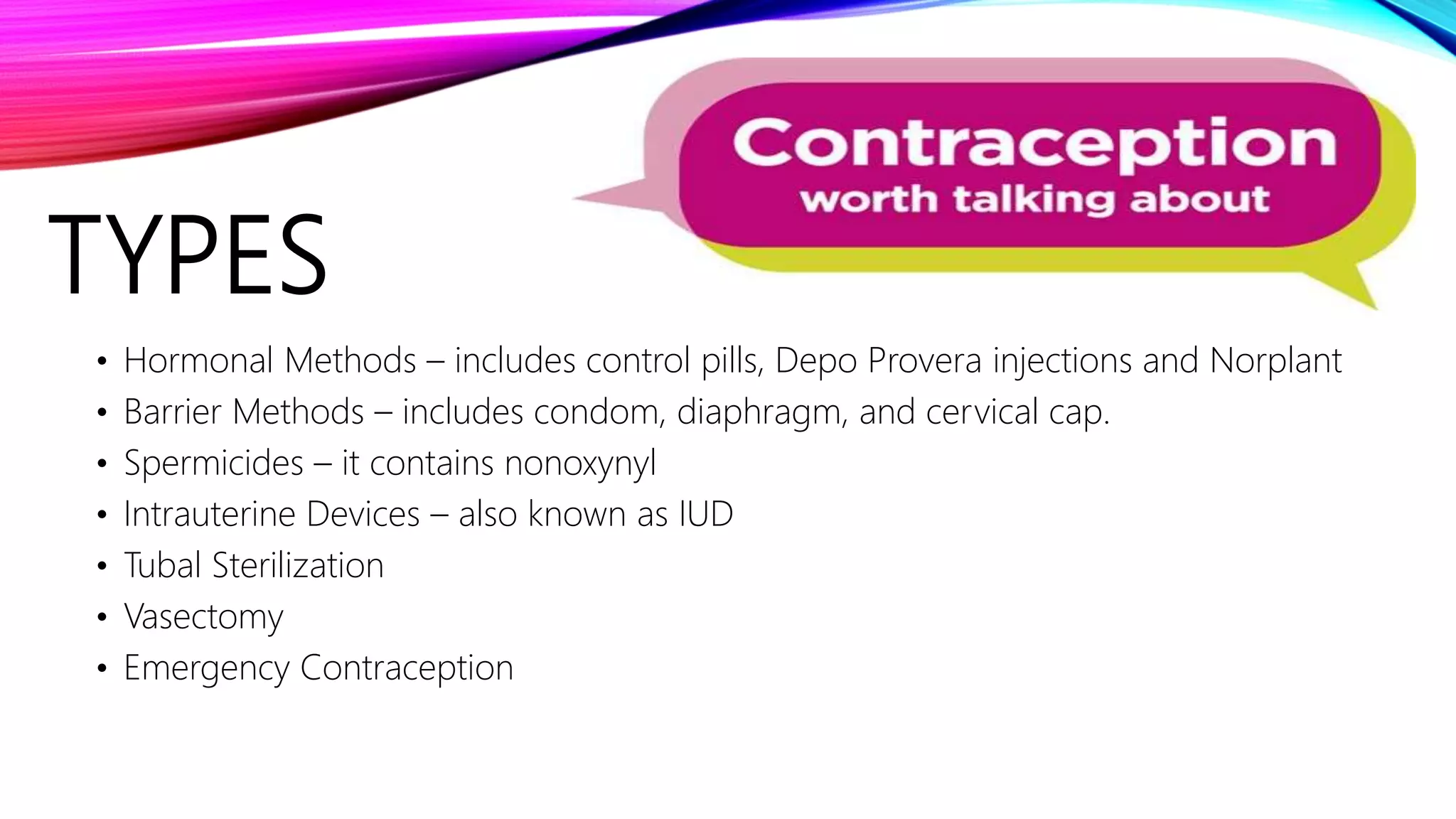 Modern Ethical Issues on CONTRACEPTIONS | PPTX