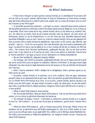 „Balaurul” de Mihail Sadoveanu | PDF