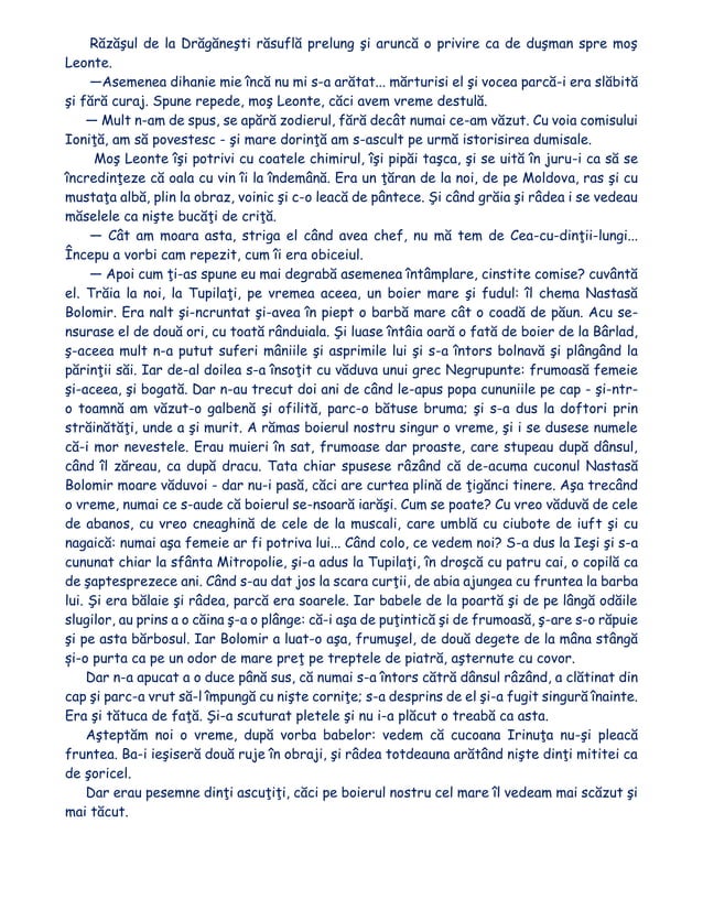 „Balaurul” de Mihail Sadoveanu | PDF