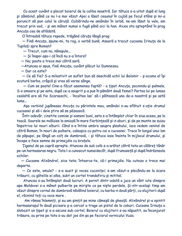 „Balaurul” de Mihail Sadoveanu | PDF