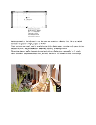 Balcony article | PDF