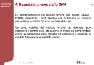 A. Baldassarini e A. Righi: Verso un conto del Capitale umano | PPS