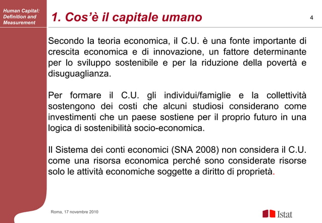 A. Baldassarini e A. Righi: Verso un conto del Capitale umano | PPS