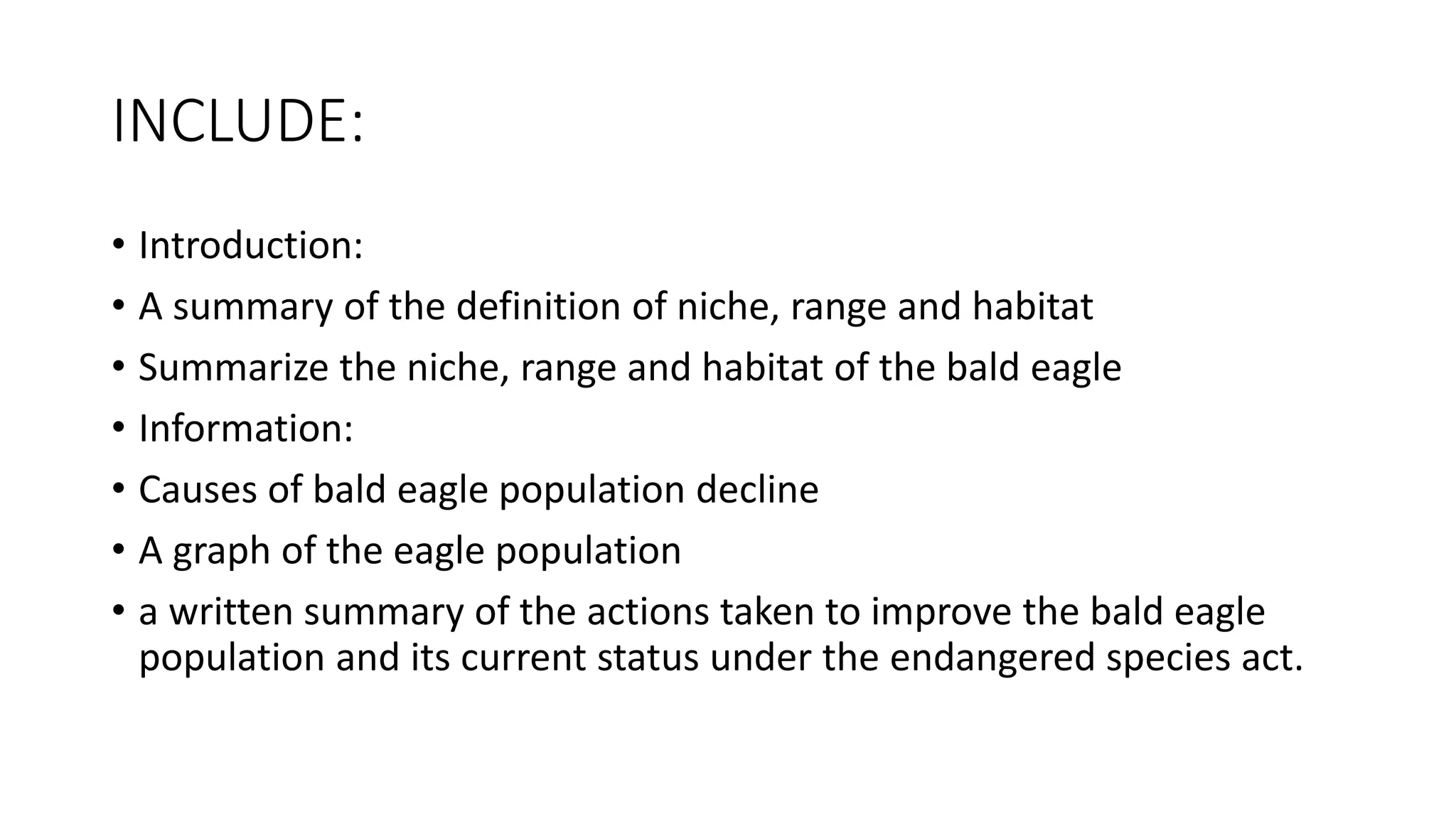 Bald eagle case study | PPTX