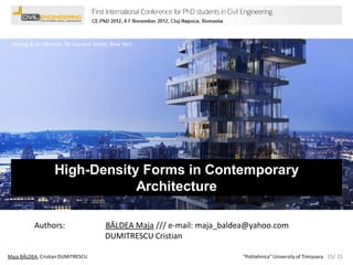 high density forms in contemporary architecture | PDF
