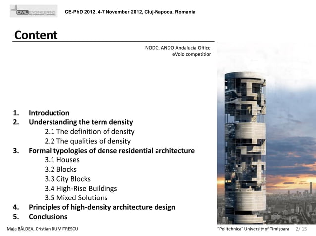 high density forms in contemporary architecture | PDF