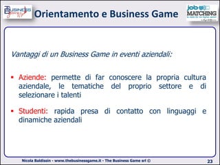 Nicola Baldissin, The Business Game | PDF
