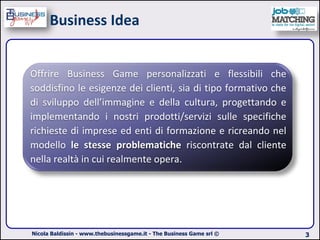 Nicola Baldissin, The Business Game | PDF