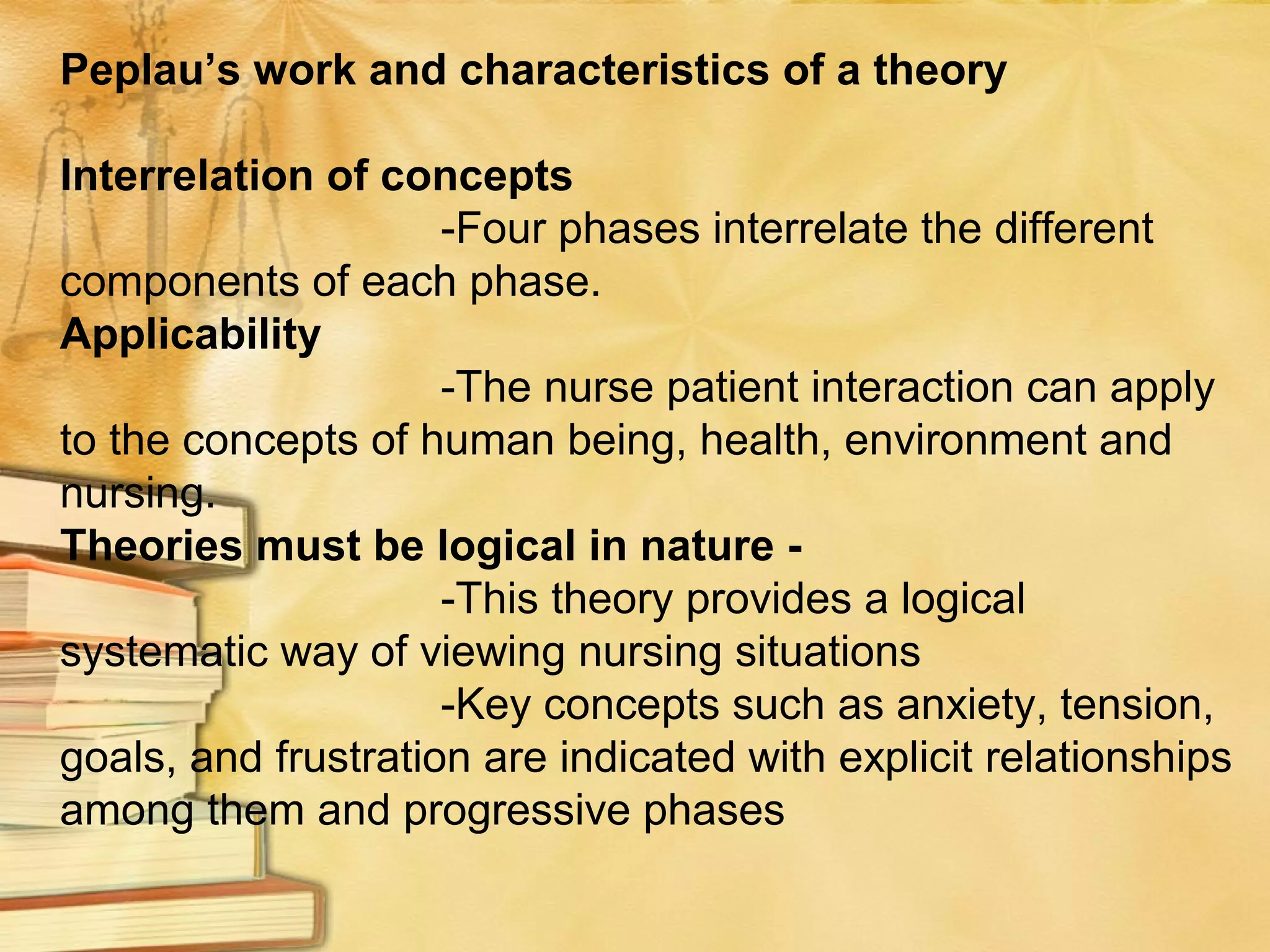 Interpersonal Relations Theory by Hildegard Peplau | PPT