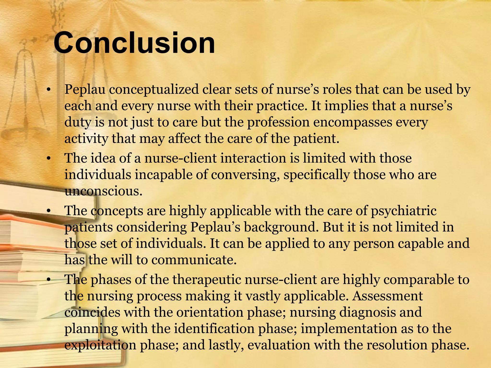 Interpersonal Relations Theory by Hildegard Peplau | PPT