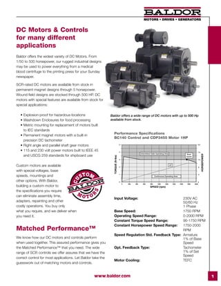 Baldor DC Motors | PDF