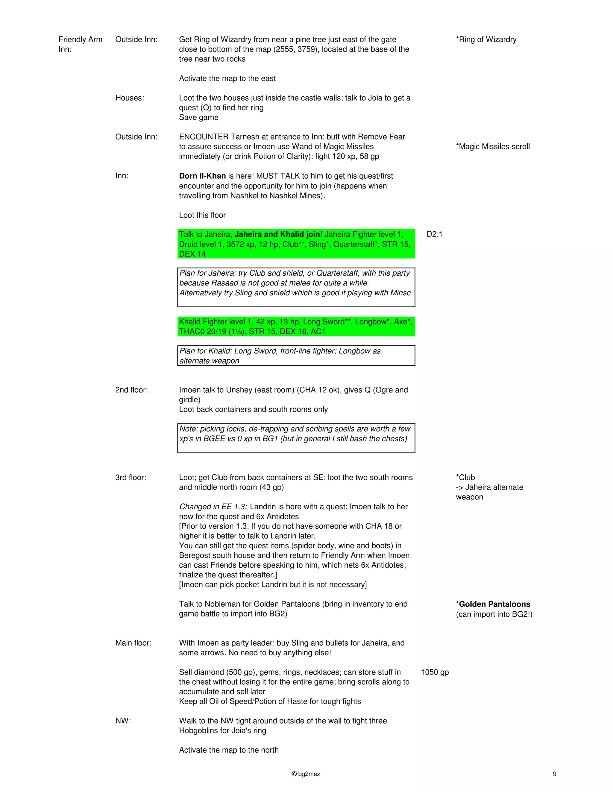 Baldur's Gate Enhanced Edition Walkthrough Cleric/Ranger | PDF