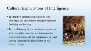 Baldwin effect and cultural explanation | PPT