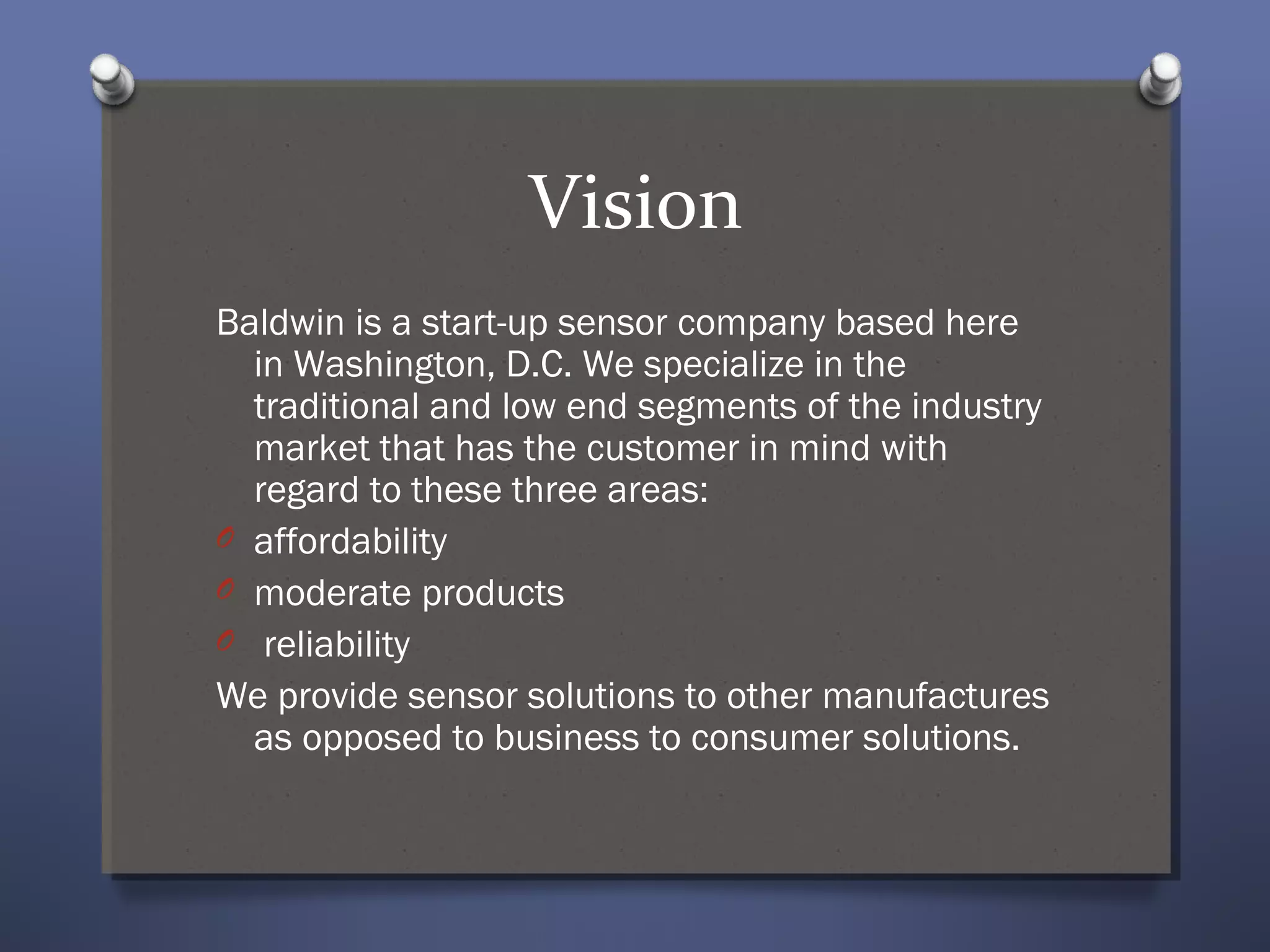 CAPSIM- Baldwin Sensor Presentation - 1 | PPT