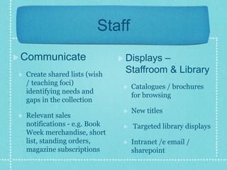 The Visible School Library - Bales | PDF