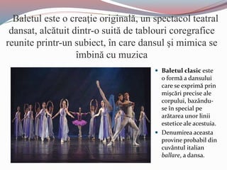 Baletul | PPTX