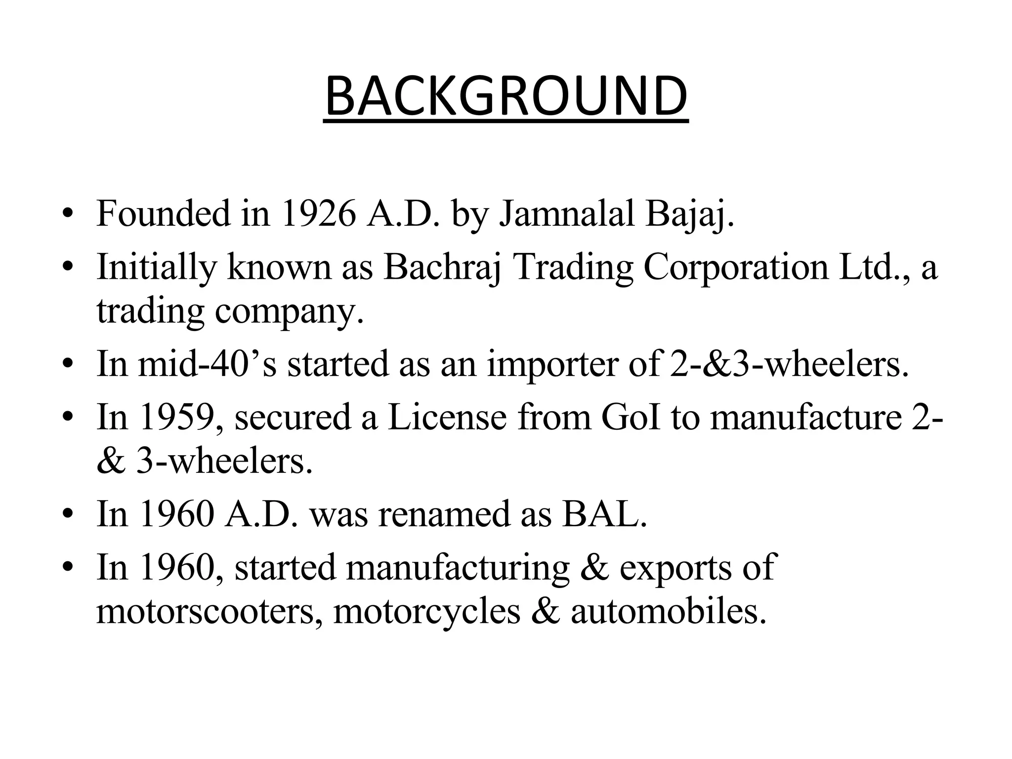BAJAJ AUTO LTD | PPT
