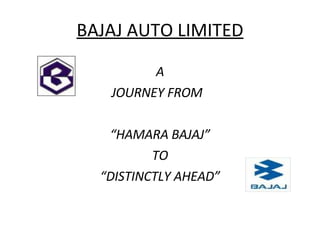 BAJAJ AUTO LTD | PPT