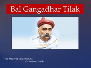 Bal gangadhar tilak | PPTX