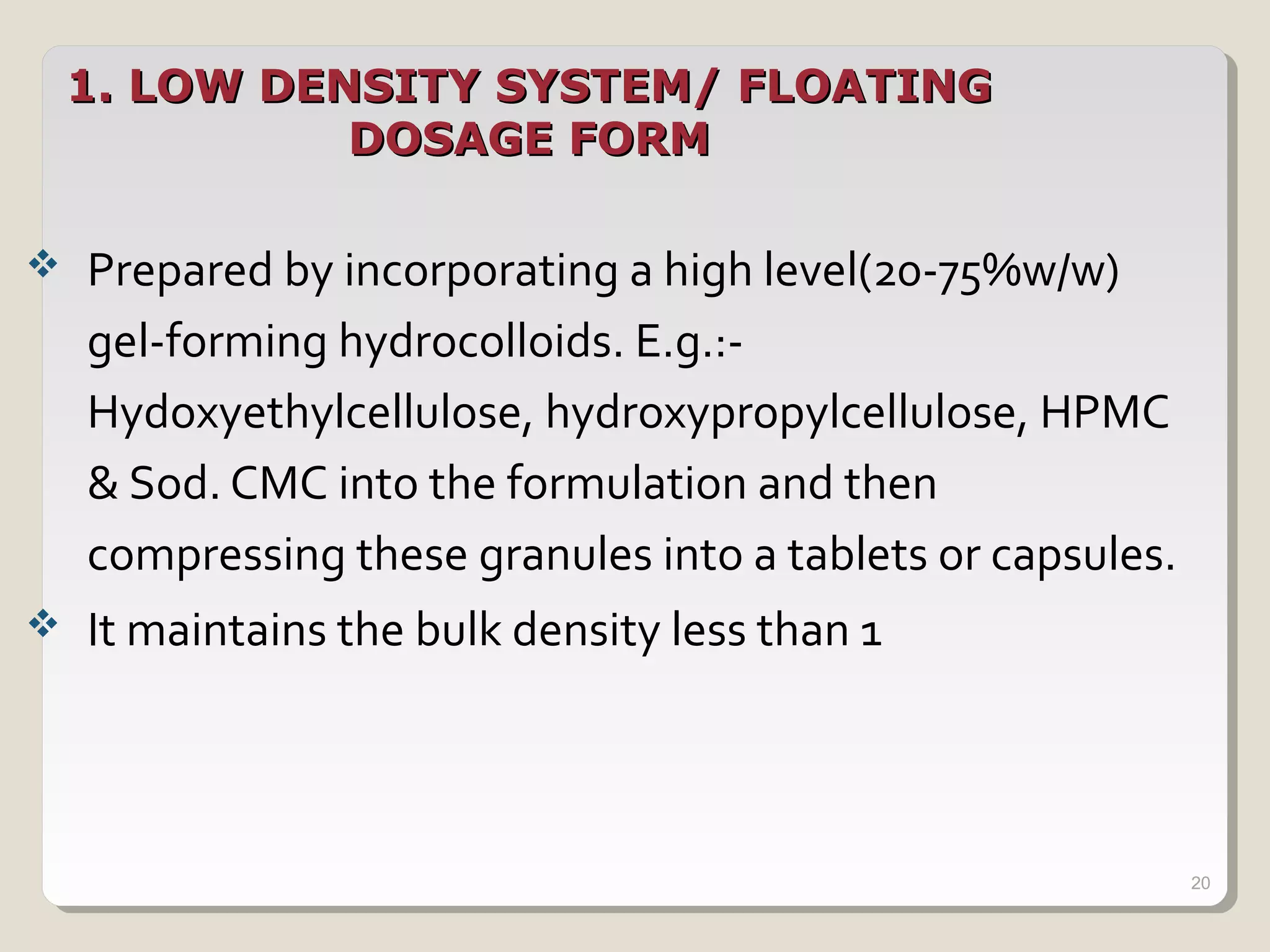oral controlled drug delivery system | PPT